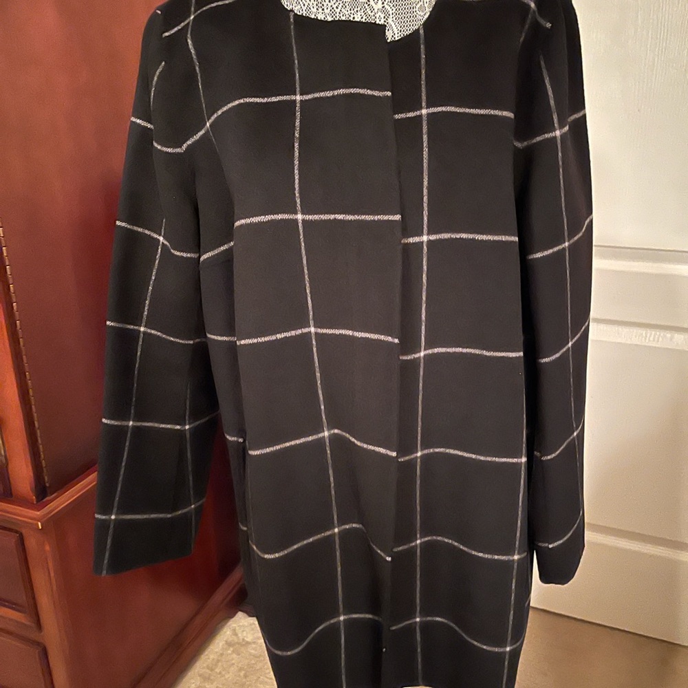 Talbots Windowpane Jacket/Topper - Gem